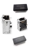 China 1.5KV Industrial LAN Transformer for Ethernet Hubs and Routers with 100W POE and -40°C to +85°C Operating Range for sale