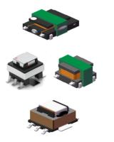 China EMC Current Sense Transformer SMD CST01 Series for Switch Mode Power Supply with 1 MHz Frequency and EE4.4-EE8.3 Sizes for sale