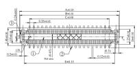 China 0.6mm Mating Height 0.35mm Pitch Board-to-Board Connector Male Type with 30V/5A Rating for sale