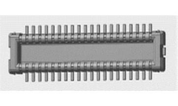 China Black PCB Board-to-Board Connector 0.4mm Pitch 0.8mm Height with 30+ Position Options for sale