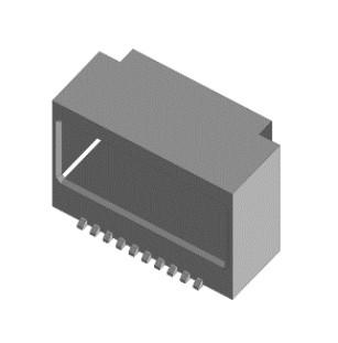 China 0.5mm Pitch Right Angle Board-to-Board Connector SMT Type with 8-98 Pin Options and UL94V-0 Housing for sale