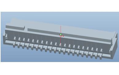 China 0.5mm Pitch FPC ZIF Connector SMT Mount 1.0mm Height Right Angle for Flexible Circuit Boards for sale