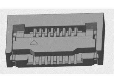 China 0.5mm Pitch Front Lock FPC Connector with 1.8mm Height and 50V Rating for SMT Applications for sale