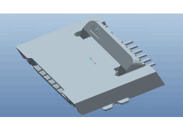 China 0.5mm Pitch FPC ZIF Connector Right Angle 2.0mm Height with 50V 0.5A Rating for sale