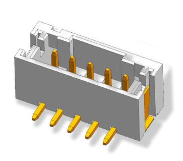 China 2.0mm Pitch Wafer WTB Wire To Board Power Connector Vertical SMT 6.1mm Height for AWG 30-24 Cables for sale