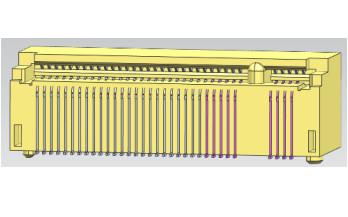 China 6.7mm Height NGFF M.2 Connector with 0.5mm Pitch, 0.5A Current Rating, -40℃ to +80℃ Operating Temperature for sale