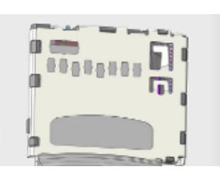 China 100V 0.5A Micro SD Card Socket Push Push Connector 1.29mm Height LCP UL94V-0 for sale