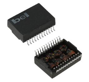 China BEL S558-5999-P3-F LAN Gigabit 24P SMD Module XFRMR for Industrial Networking for sale