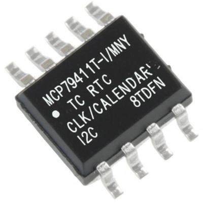 China Microchip MCP79411T-I/MNY I2C Real Time Clock Calendar IC 8TDFN for sale