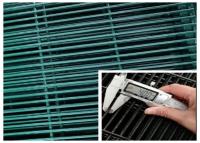 China Anti Climbing 358 Security Mesh Panels Pvc Coated Green Wire Mesh 2.7m 3.0m for sale