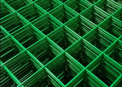 China 1.8m Green Vinyl Coated Welded Wire Fence Panels Weldmesh Sheets Rectangle Hole for sale