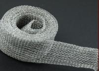 China 2inch Width Close Knit Flat Round Knitted Wire Mesh for Durable Multi Filament Applications for sale