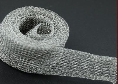 China 2inch Width Close Knit Flat Round Knitted Wire Mesh for Durable Multi Filament Applications for sale