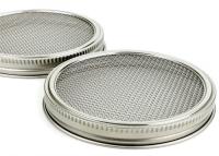 China 304 Stainless Steel Round Mason Jar Sprouting Lid with Non Rusting Metal Screen for Seed Sprouting for sale