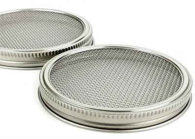 China 304 Stainless Steel Round Mason Jar Sprouting Lid with Non Rusting Metal Screen for Seed Sprouting for sale