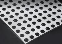 China Round Hole Square Pitch Stainless Steel Perforated Mesh Sheet 1.0mm R4.5 U15 for sale
