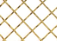 China Diamond Holes Brass Woven Wire Mesh  Cloth for sale