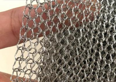 China Multi Strand Stainless Steel Knitted Wire Mesh Flat Type  Alkali Resistance for sale