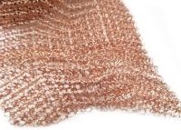 China Multi Strand Stainless Steel Knitted Wire Mesh Flat Type  Alkali Resistance for sale