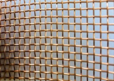 China Copper Or Other Alloys Plain Weave Woven Wire Mesh Screen 50m Length for sale