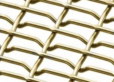 China 0.8mm-12.7mm Corrosion Resistant Crimp Wire Mesh Screen Silver And Black for sale