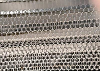 China Silver Color Hexagon 0.5mm Perforated Mesh Sheet Stainless Steel for sale