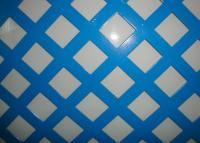 China White Square Perforated Mesh Sheet with PVC Coating for sale