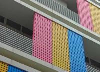 China Colorful PVC Coating Perforated Mesh Sheet with 0.5mm-12mm Thickness and 0.8mm-100mm Hole Size for Exterior Wall Decoration for sale