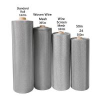 China Standard Roll 122m 305m 50m 100m Woven Wire Mesh Screen Mesh Size 10 24 Mesh Separation Used in Screening and Separation for sale