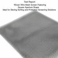 China Test Report Woven Wire Mesh Screen Featuring Square Aperture Shape Ideal for Sieving Sorting and Protective Screening Solutions for sale