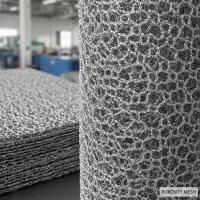 China Porosity 40 to 90 percent knitted mesh featuring irregular hole shape used in filtration cartridges and protective barriers for sale