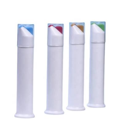 China Customized Logo 100ml 110ml PP Airless Pump Tube Bottle For Toothpaste Botol Plastic for sale