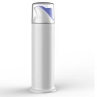 China Cosmetic Packaging Tube 100ml Pp Airless Pump Toothpaste Container with Transparent Lid for sale