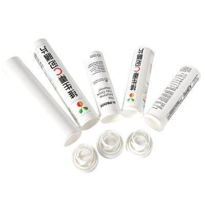 China Supplements Industrial Made in Customized Plastic Bottle Colorful Effervescent Tablet Tube for sale