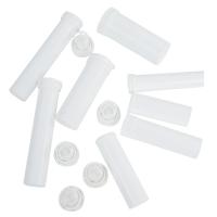 China Plastic Packaging Empty Vitamin C Effervescent Tablet Bottle with Desiccant Cover for sale