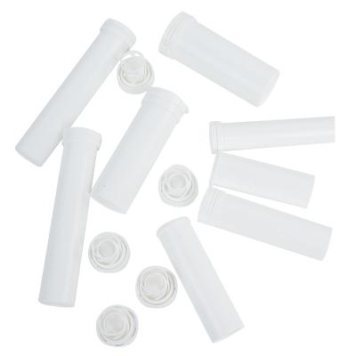 China Plastic Packaging Empty Vitamin C Effervescent Tablet Bottle with Desiccant Cover for sale