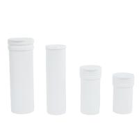 China White Optional Straight PP Effervescent Tablet Vitamin C Plastic Tubes with Lid for sale