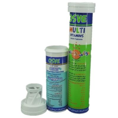 China Food Grade Effervescent Tablets Tube Packaging for Custom Vitamin C Candies for sale