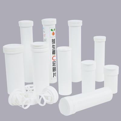 China Empty Logo Customized Vitamin C Tablet Effervescent Tube Bottle for Minerals in White for sale