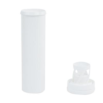 China Effervescent Tablet Bottle with Matte Surface PP Material and Long Vitamin E Tube for sale