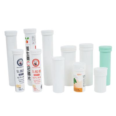 China Customized Logo PP Effervescent Tablet Tube With Cap 6 Colors MAX Print PP Material for sale