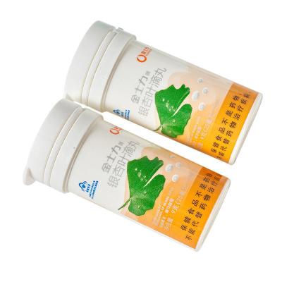 China Custom Colorful Logo Vitamin C Effervescent Tablet Tube With Cap Made of Food Grade PP for sale