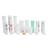 China Effervescent Tablet Tube with Custom Logo and Food Grade PP Collar Material for sale