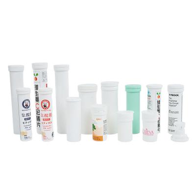 China Effervescent Tablet Tube with Custom Logo and Food Grade PP Collar Material for sale