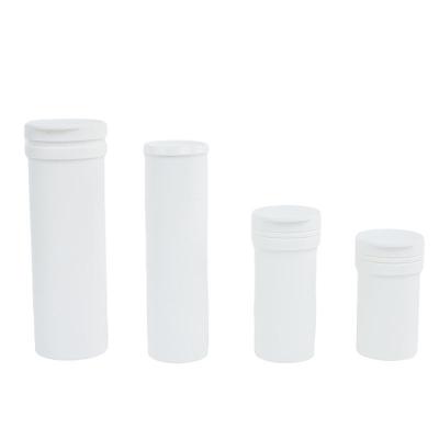 China Empty White Straight Candy Bottle for Effervescent Vitamin Tablets in Injection Molding for sale