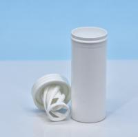 China Portable Medicine Effervescent Tablet Plastic Tube with Desiccant Caps for sale