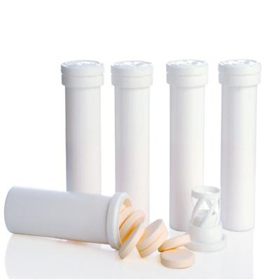 China Effervescent Tablets Twist Lock Candy Tube Packaging in PP Plastic for Custom Branding for sale