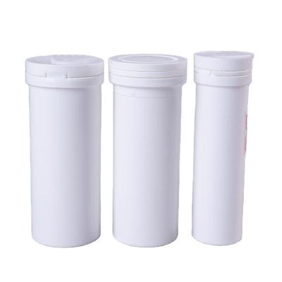 China PP Collar Material Compressed Tablets Empty Effervescent Tablet Container Tube with Cover for sale