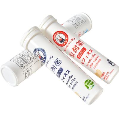 China Custom White Food Grade PP Injection Molding Candy Tube Container with Twist Lock for sale