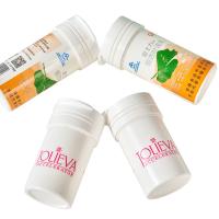 China Empty Vitamin C Medical Tablet Container Tube For Supplements Made Of Food Grade PP for sale